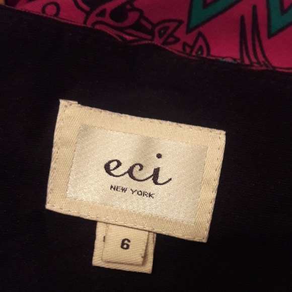 ECI | Dresses | Eci New York Tie Back Print Fit Flare Dress | Poshmark